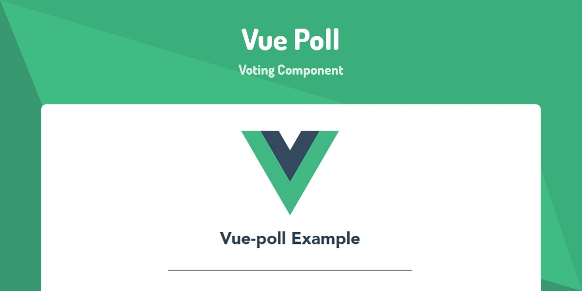 Vue Poll Voting Component Made With Vuejs